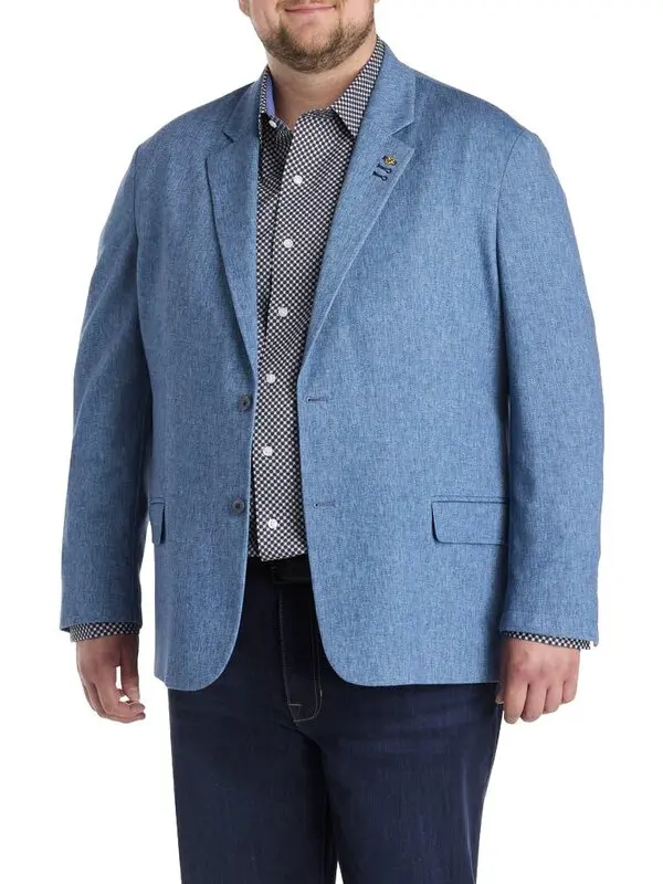 SYNRGY BY DXL Chevron Knit Jacket-relaxer Sport Coat - Blue