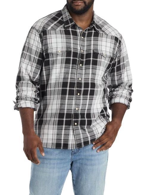 Lucky Brand Big & Tall Masa Western Sport Shirt - Cream Multi