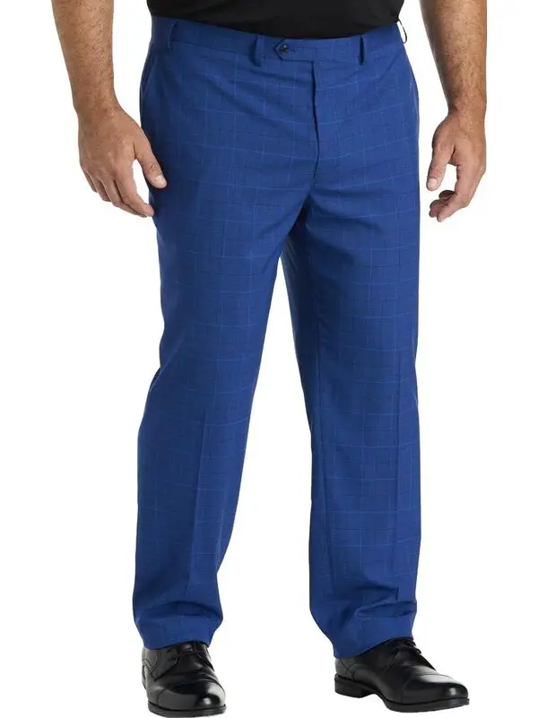 Michael Kors Windowpane Suit Pants - Blue