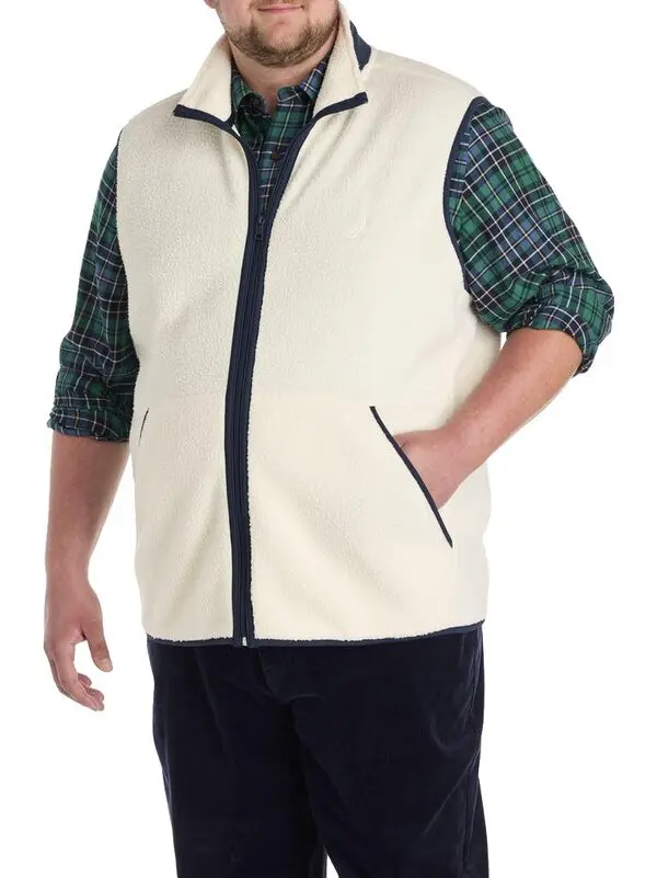 NAUTICA Mixed Media Vest - Natural