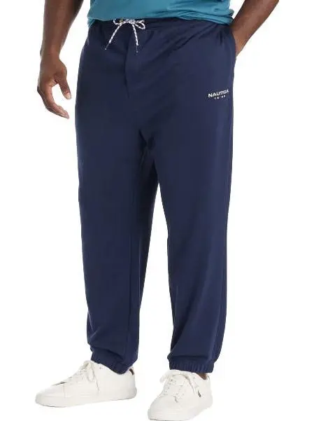 NAUTICA Big & Tall Fleece Joggers - Navy Seas