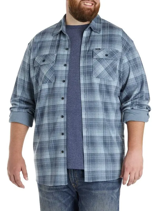 O'Neill Big & Tall Sutton Plaid Sport Shirt - Citadel