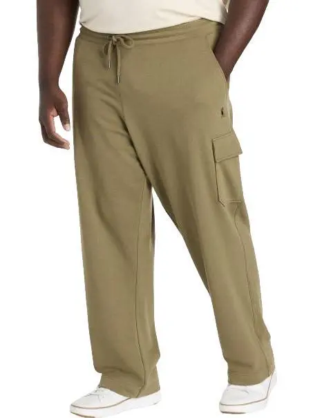 Psycho Bunny Big & Tall Nash Cargo Sweatpants - Dusky Green