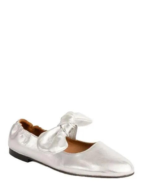 Penelope Chilvers Minnie Mary Jane Flat - Silver