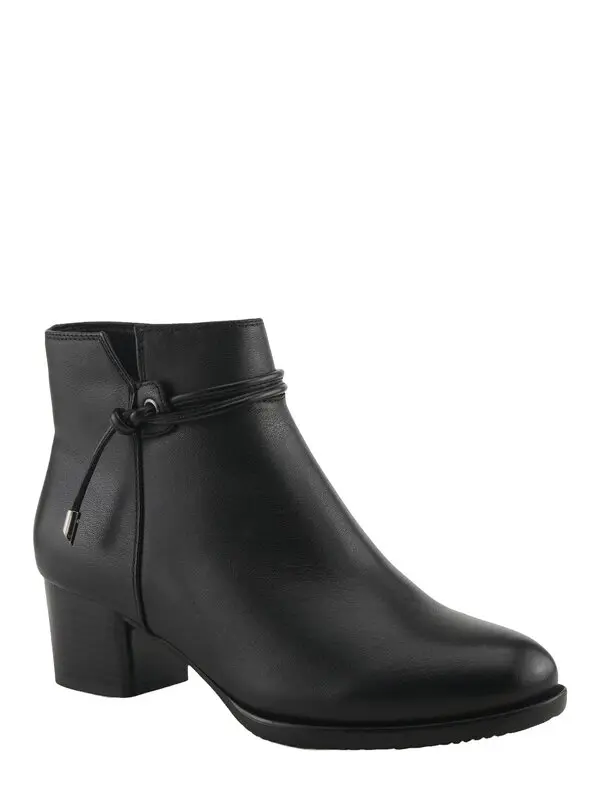 SPRING STEP SHOES Reeder Block Heel Bootie - Black