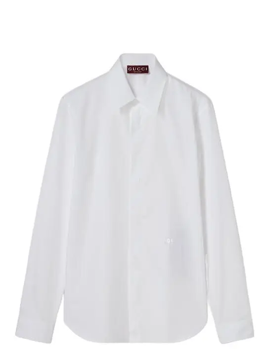 Gucci Piece Dyed Poplin Shirt - White