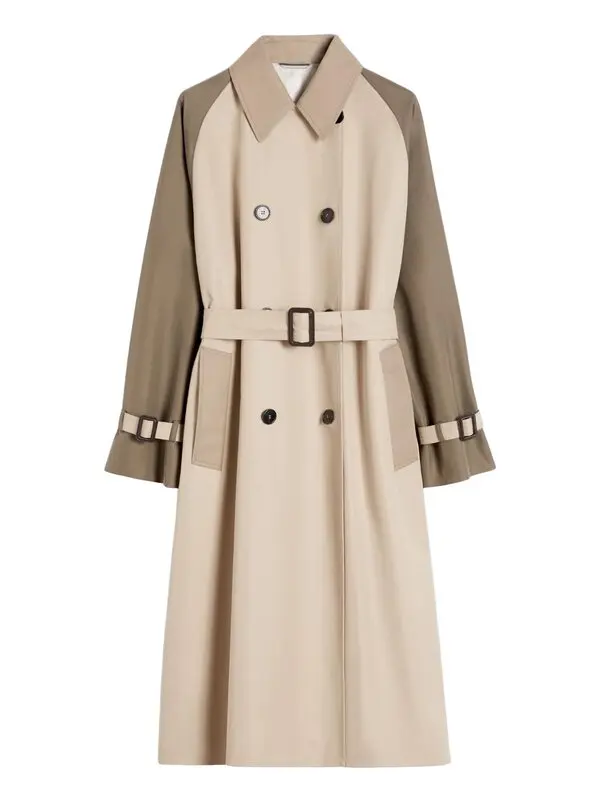 Max Mara Reversible Water-repellent Gabardine Trench Coat - Beige