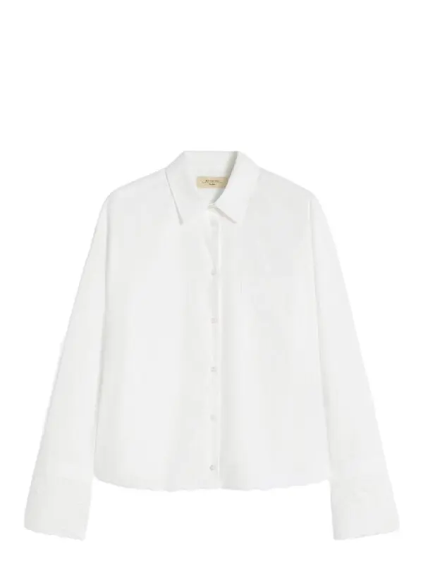 Max Mara Breast-pocket Cotton Shirt - Ivory