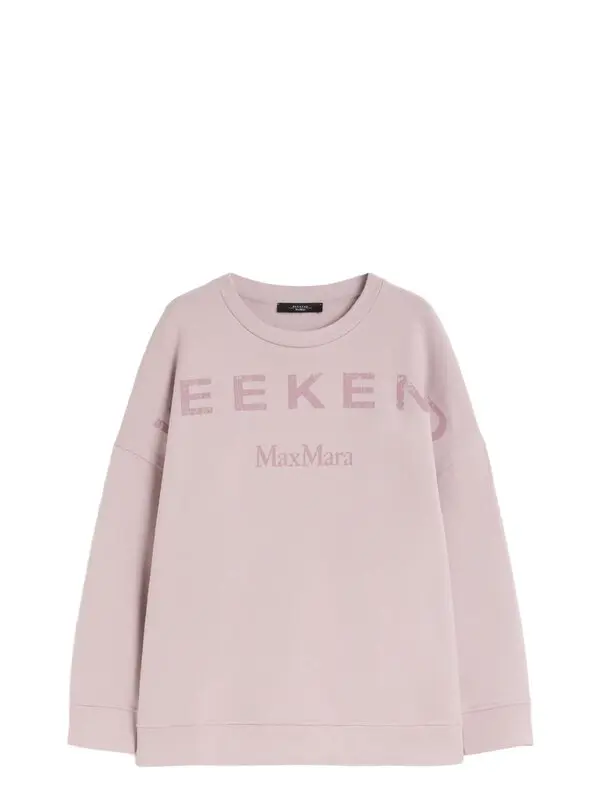 Max Mara Cotton Jersey Sweatshirt - Lilac