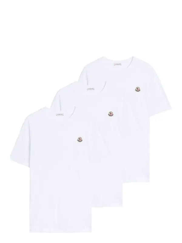 Moncler Logo Cotton T-shirt - White