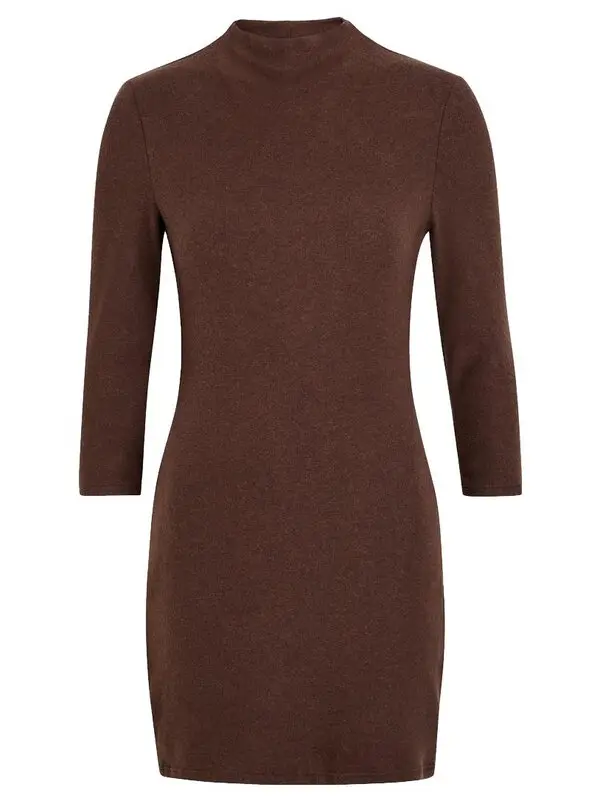 REFORMATION Camille Lyocell-blend Mini Dress - Dark Brown