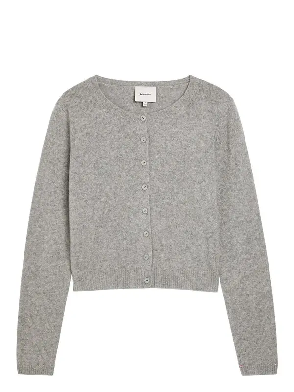 REFORMATION Clara Cashmere Cardigan - Grey