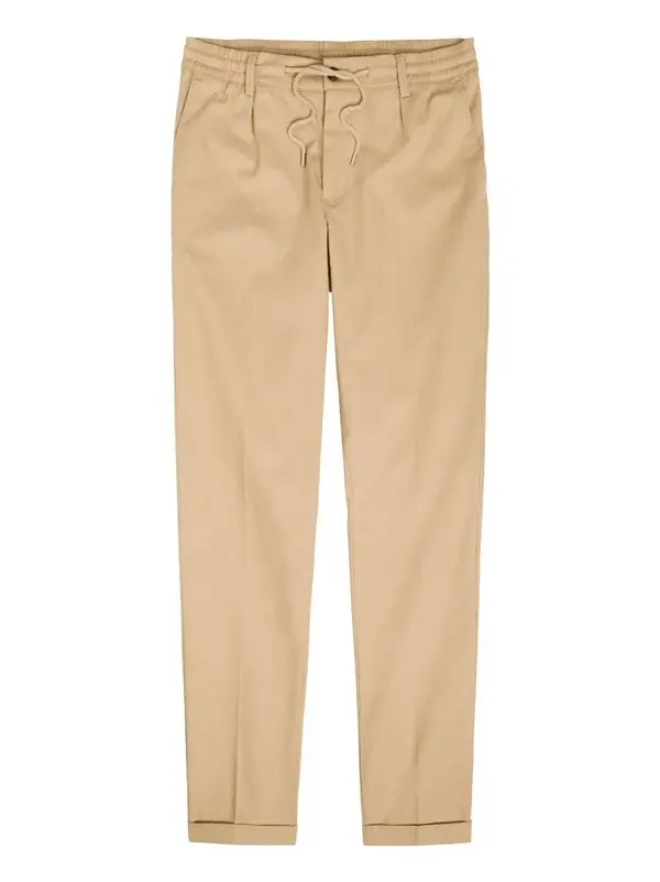 AURELIEN Urban Stretch-cotton Trousers - Beige