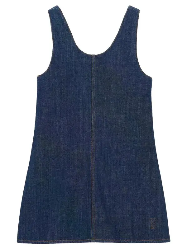Ami Denim Mini Dress - Blue