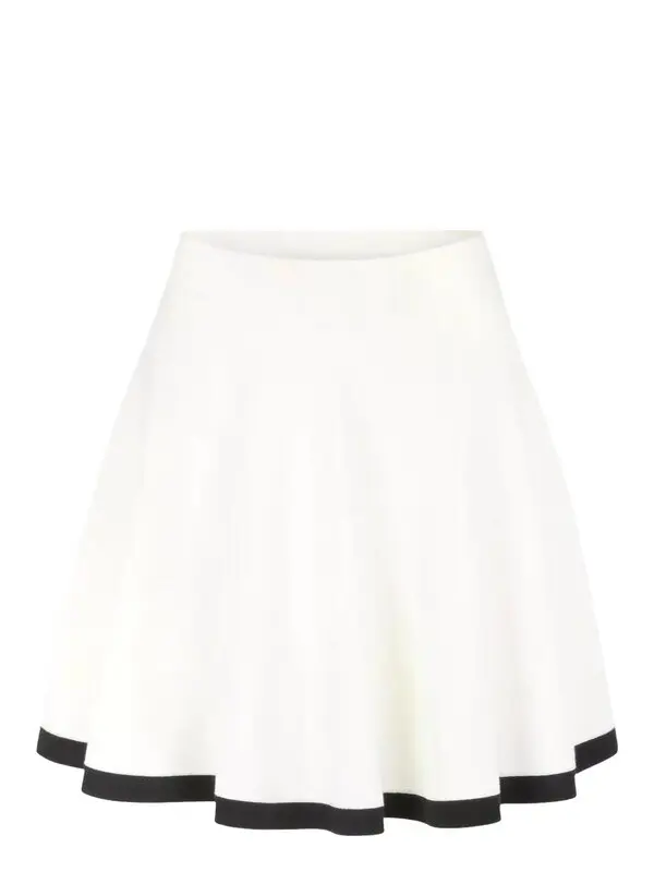 Nina Ricci Knit Skater Mini Skirt - Black