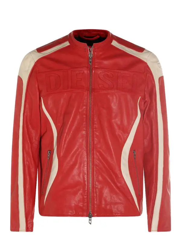 Diesel Leather Jacket - Red