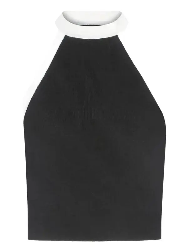 Nina Ricci Halterneck Knit Top - Black