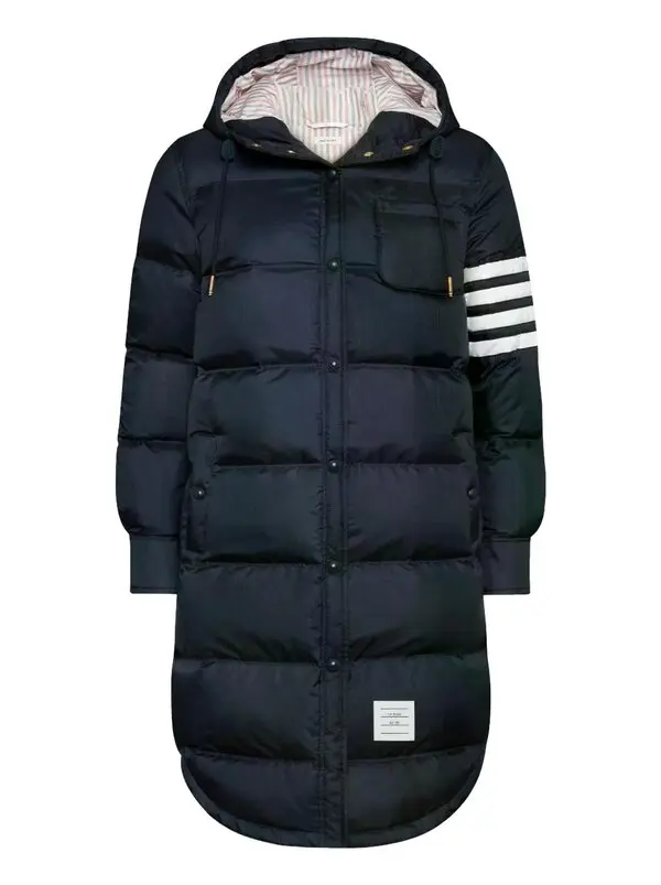 Thom Browne Lightweight 4-bar Parka - Blue