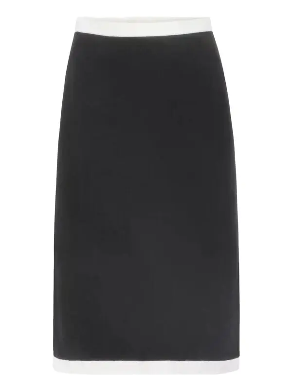 Nina Ricci Knit Midi Skirt - Black