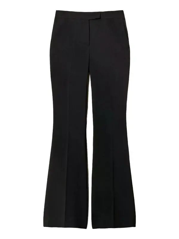 TWINSET Crepe Flared Trousers - Black