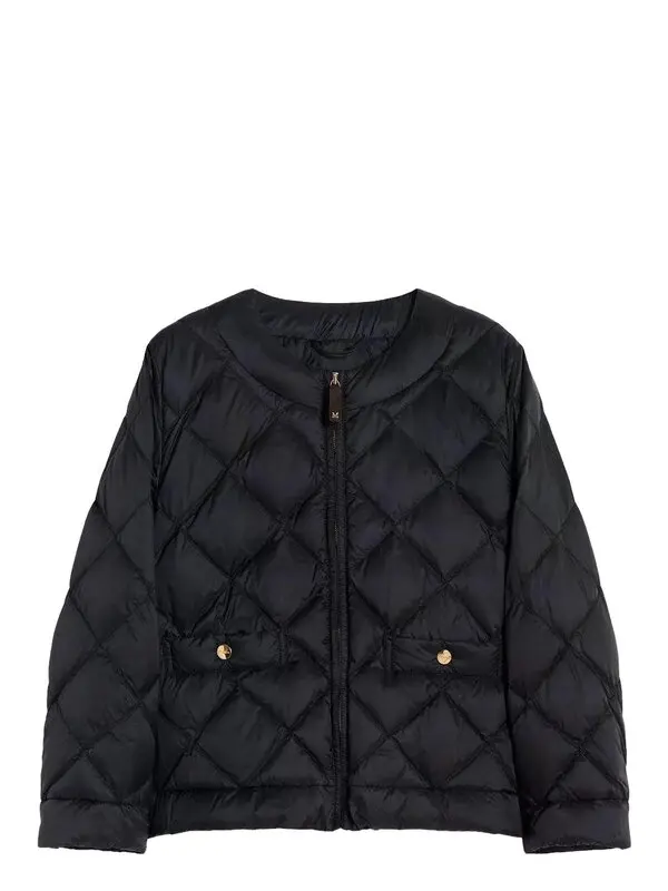 Max Mara Quilted Button-fastening Jacket - Black