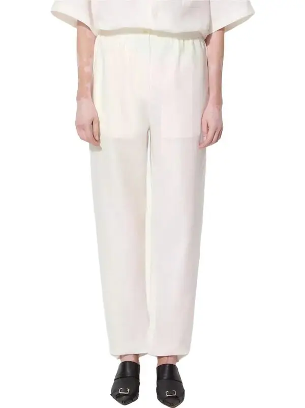 PANGAIA Elastic-waist Trousers - Neutrals