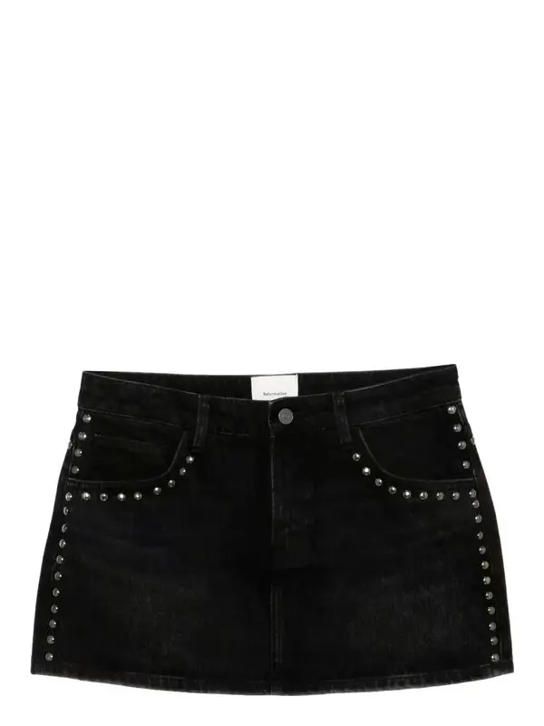 REFORMATION Hazel Mini Skirt - Black