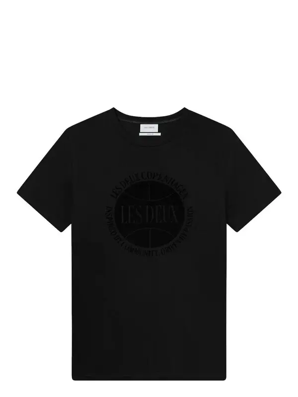 LES DEUX Graphic-print T-shirt - Black