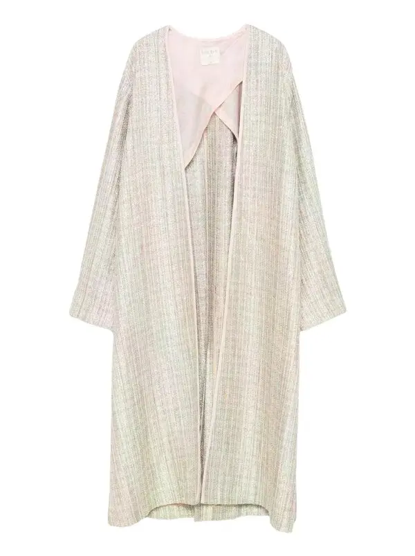 FORTE_FORTE Striped Long Coat - Neutrals