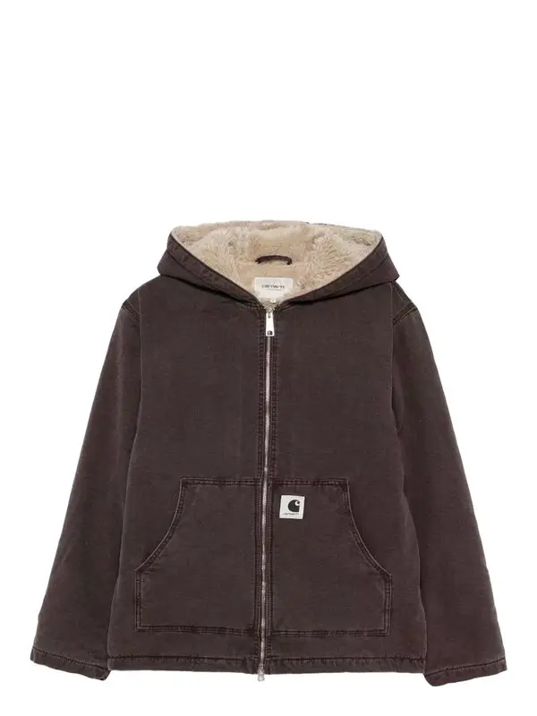 Carhartt Work In Progress Mitch Zipped Hooded Jacket - Brown