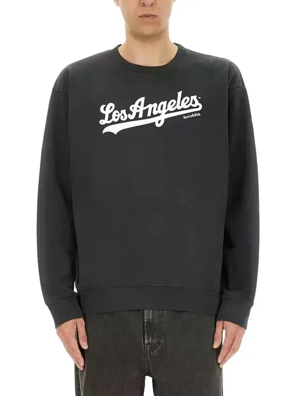 SPORTY & RICH X The La Dodgers Printed Logo Sweatshirt - Grey