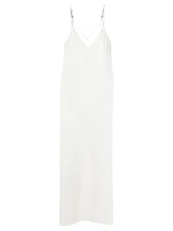 Gucci V-neck Maxi Dress - White
