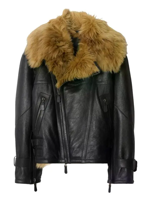 Burberry Shearling-collar Jacket - Black