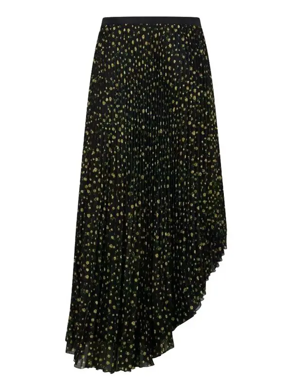 Philosophy Di Lorenzo Serafini Floral Pleated Skirt - Black