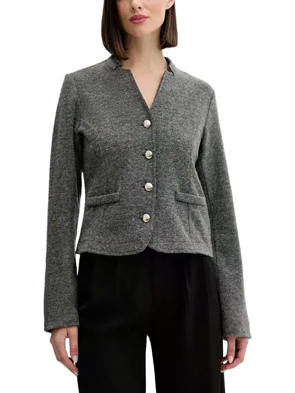 JOOP! Buttoned V-neck Cardigan - Grey
