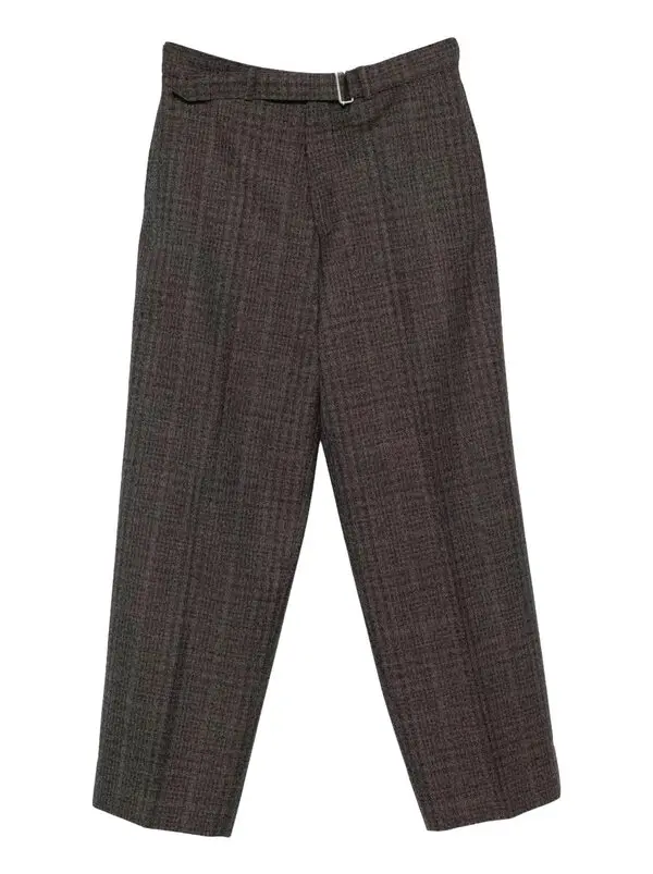 Officine Générale Nash Belted Tailored Trousers - Brown