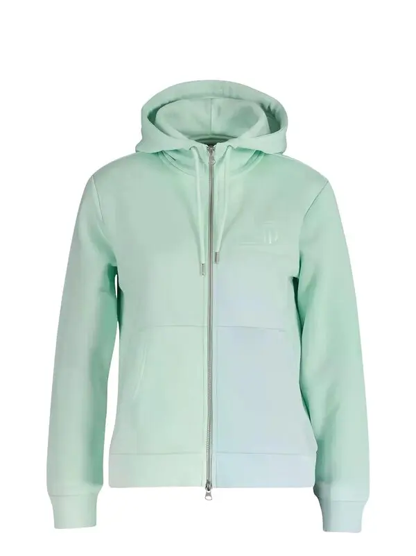Gant Zip-front Hoodie - Green
