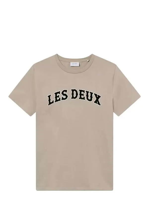 LES DEUX Crew-neck T-shirt - Neutrals