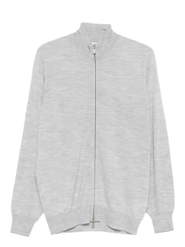Brunello Cucinelli Zip Cardigan - Grey