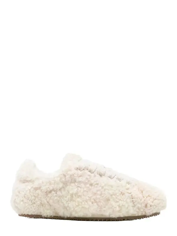 Axel Arigato Tact Shearling Runner Sneakers - Neutrals
