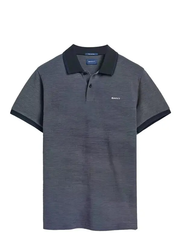 Gant Tipped-trims Polo Shirt - Blue