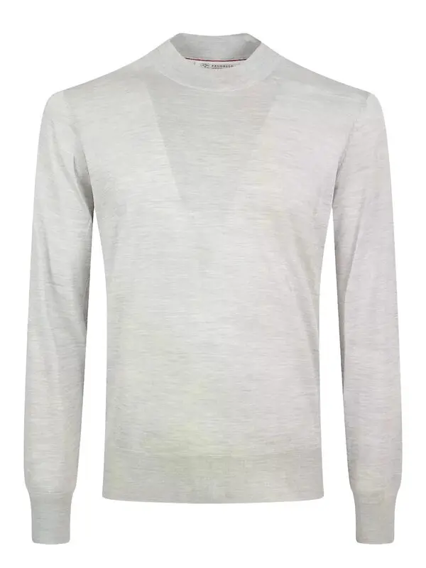Brunello Cucinelli Crew-neck Long-sleeve Sweater - Grey