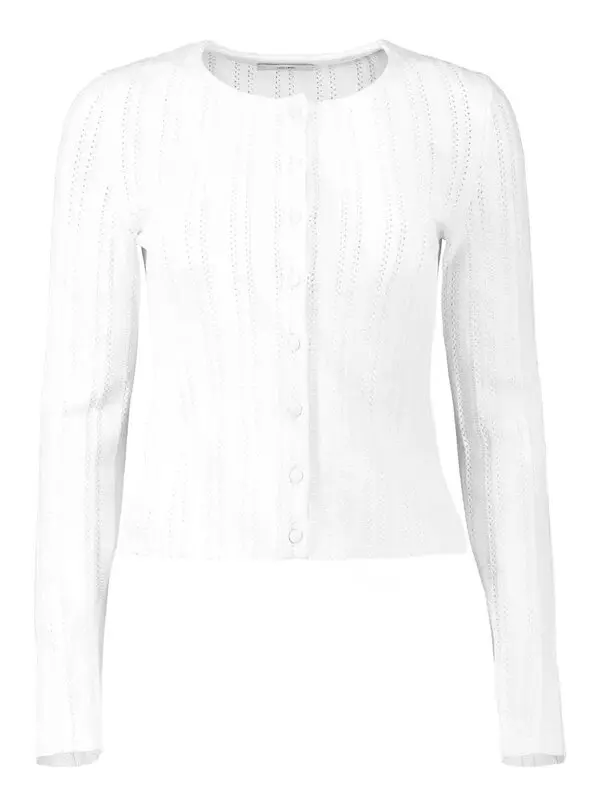 Adam Lippes Faye Buttoned Cardigan - Neutrals
