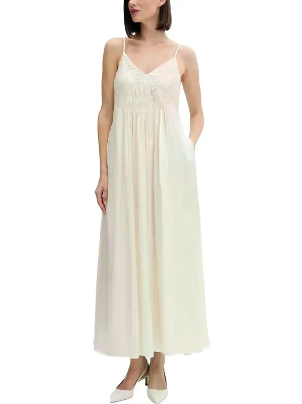 PEDRO DEL HIERRO V-neck Maxi Dress - Neutrals