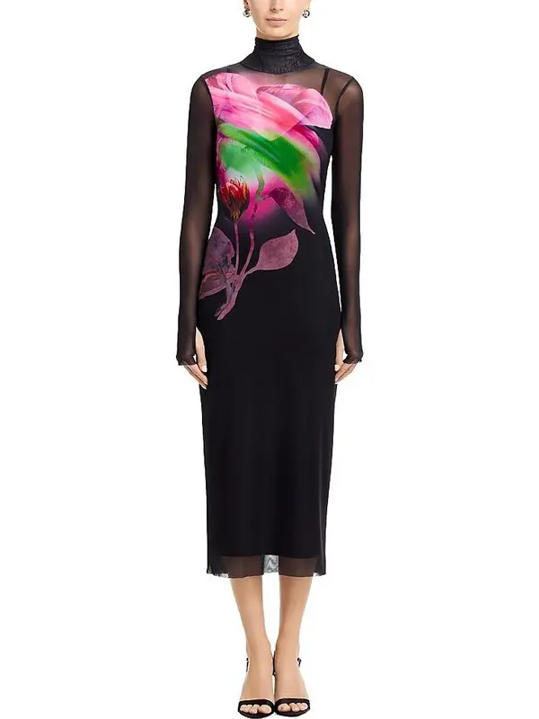 AFRM Shailene Midi Dress - Pink Peony