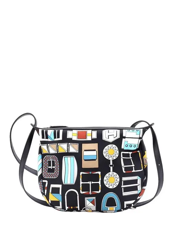 Hermès Sursoie To Go Pouch Printed - Print/ Blue/ Brown