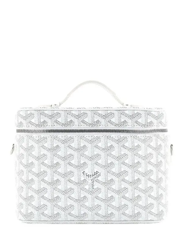GOYARD Muse Vanity Case Coated Canvas - White