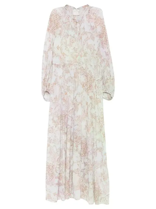 FORTE_FORTE Floral-print Maxi Dress - White
