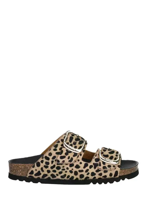 DR. SCHOLL'S SHOES Noelle Leopard-print Slides - Neutrals