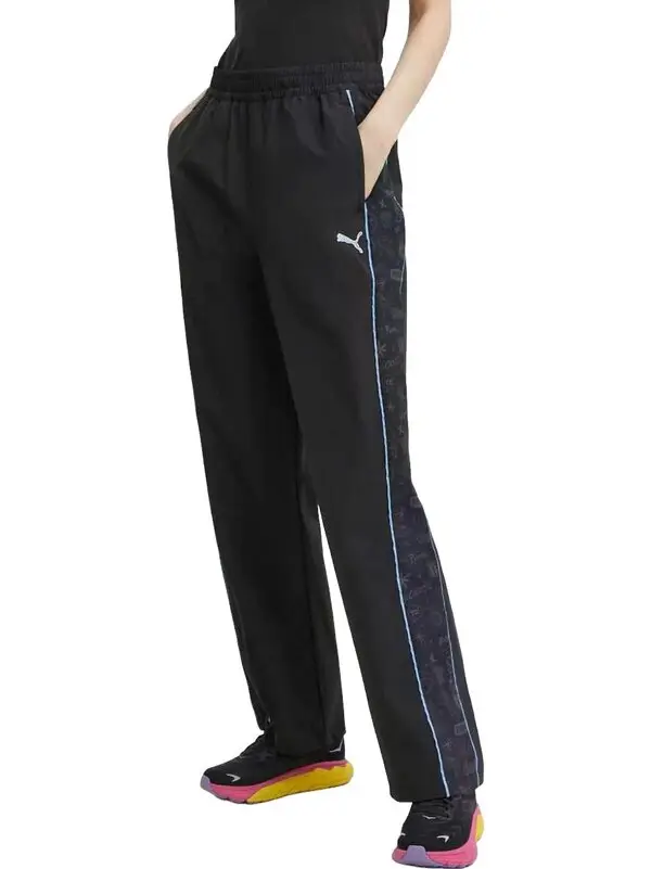 PUMA Logo-detail Track Pants - Black